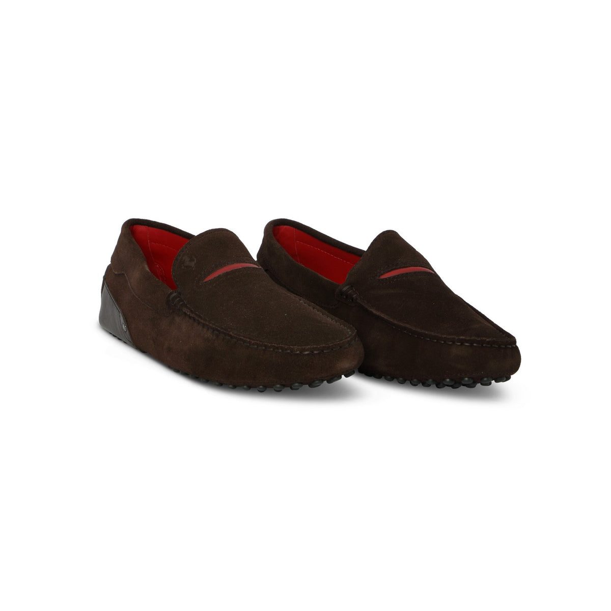 FERRARI Loafers in Brown Suede– La Maison Degand